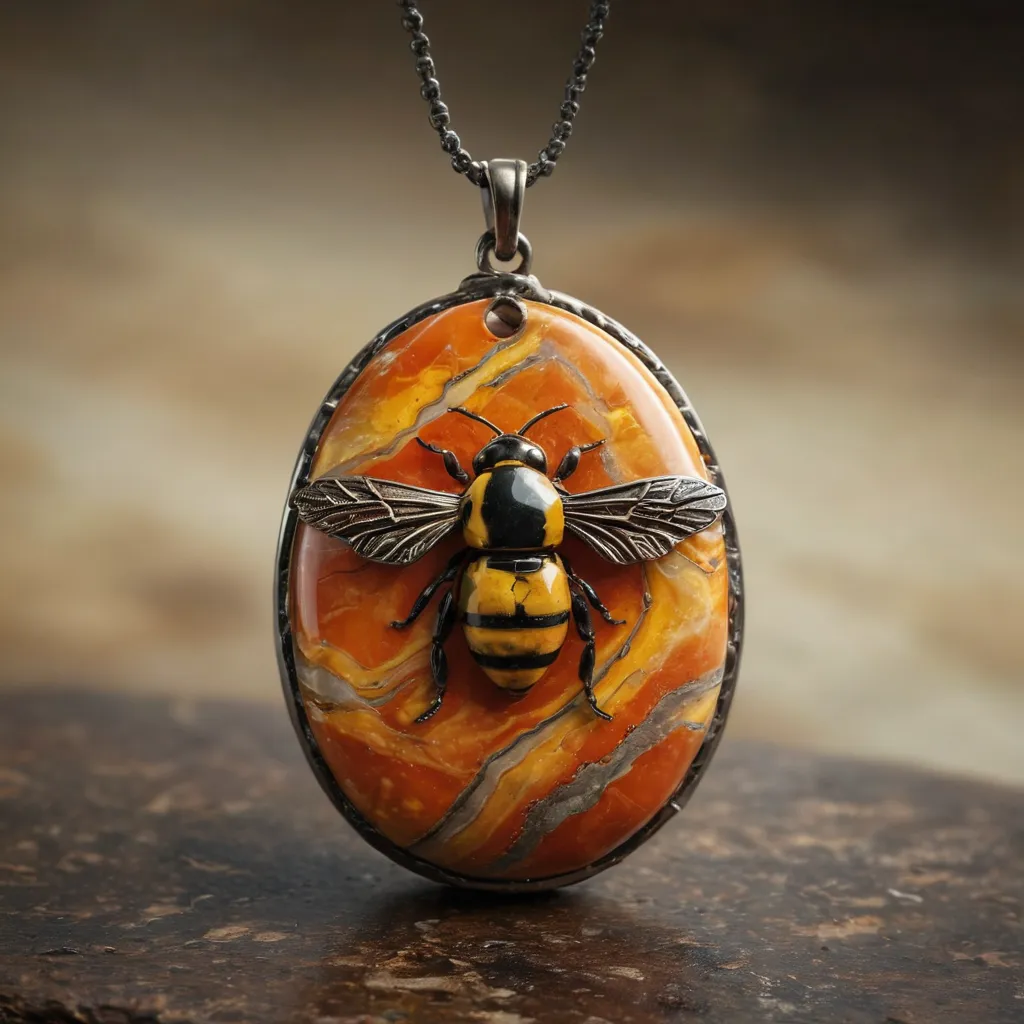 Discover the Charms of Bumble Bee Jasper Pendants