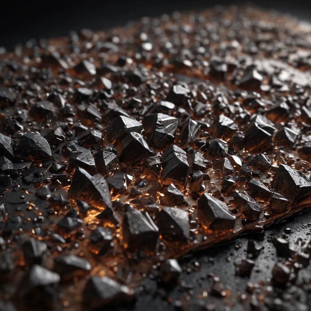 Exploring Black Crystals with Brown Lines