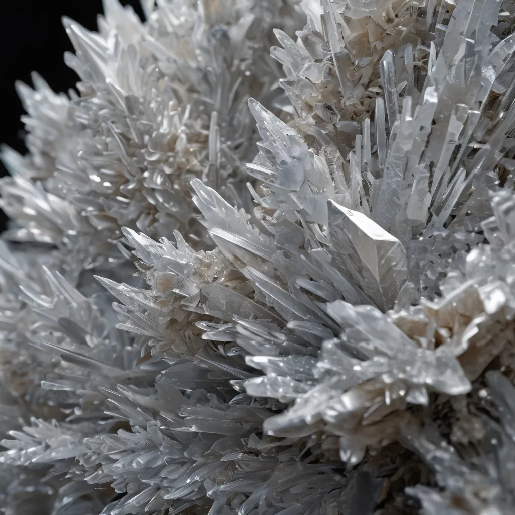 Exploring the Beauty of White Crystals with Gray Lines
